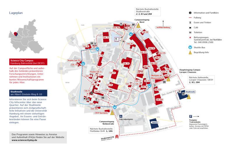 Lageplan – Science City Day
